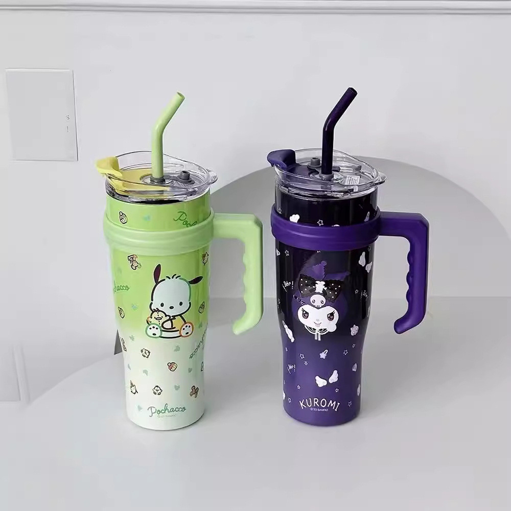 kuromi water bottle tumbler hot and cold kuromi tumbler for kids Big Mac Ice Mac Cup New Sanrio ...