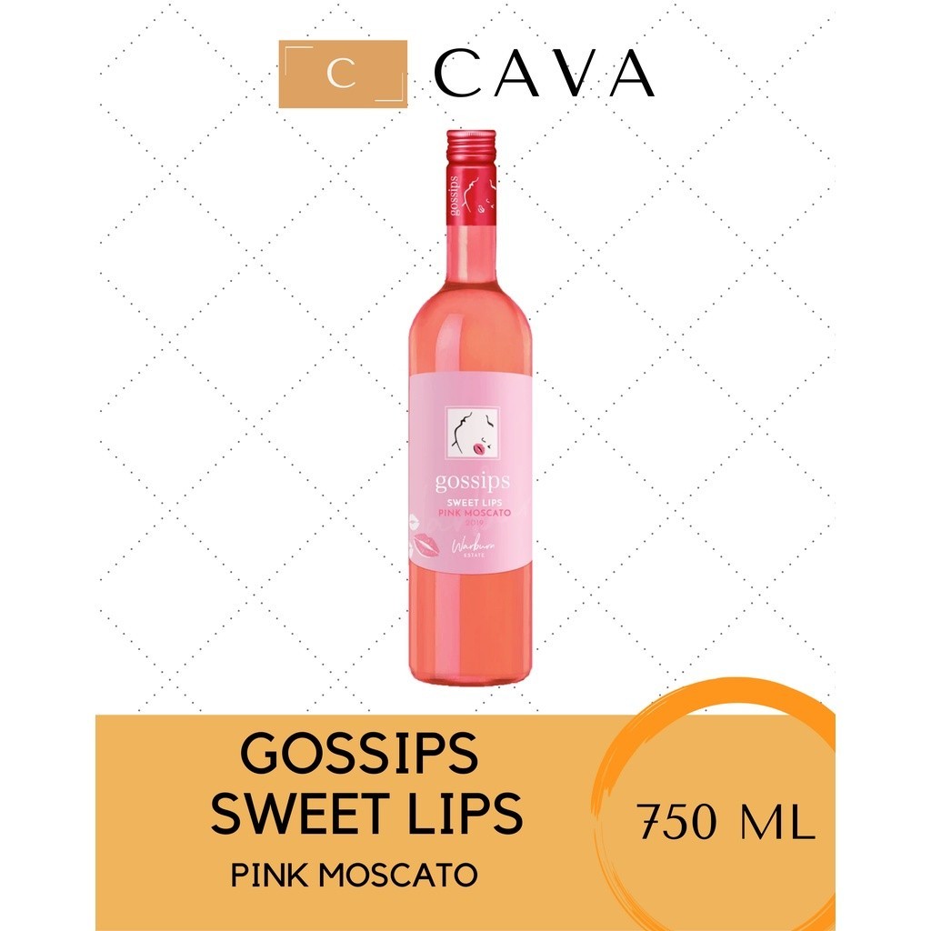 Gossips Pink Moscato 750ml Sweet Lips | Shopee Philippines