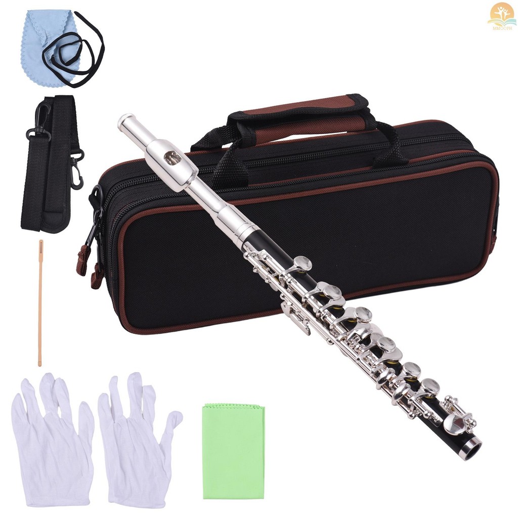 Piccolo Instrument ABS Tubing White Copper Silver Plated C Key Piccolo ...