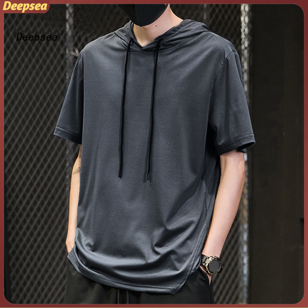 DPA* Short Sleeve Fitness Shirt Men Running Training Top Men's Summer ...