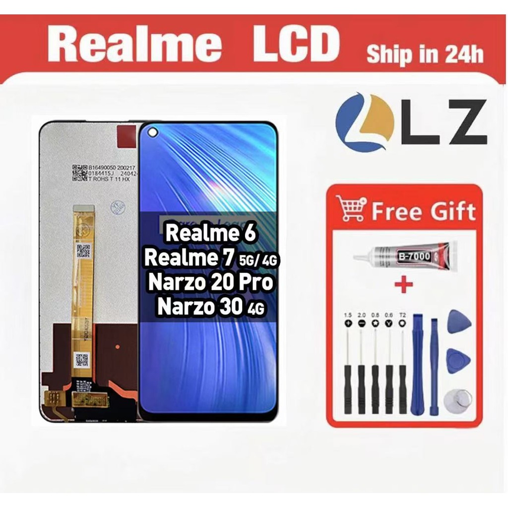 LCD Display Assembly-LZ REALME 6/ 7 4G 5G/ Narzo 20 Pro/ Narzo 30 4G ...