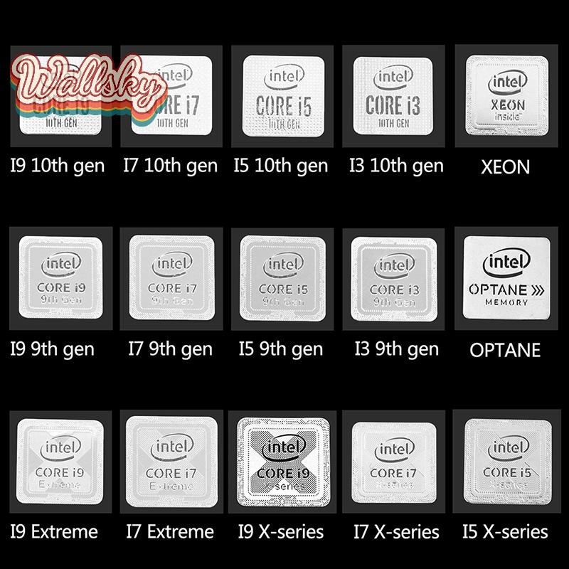 Wallsky> 10th Generation Intel Core i9 i7 i5 i3 CPU Metal Sticker ...