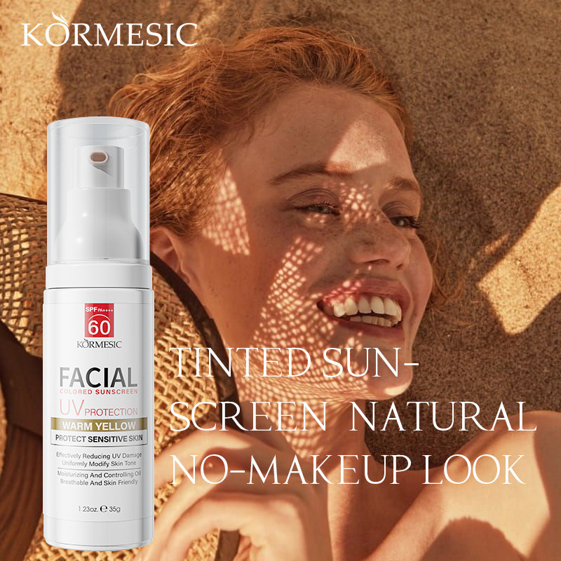 Kormesic Facial SPF60 Colored Sunscreen Sunscreen Refreshing Non-Greasy ...