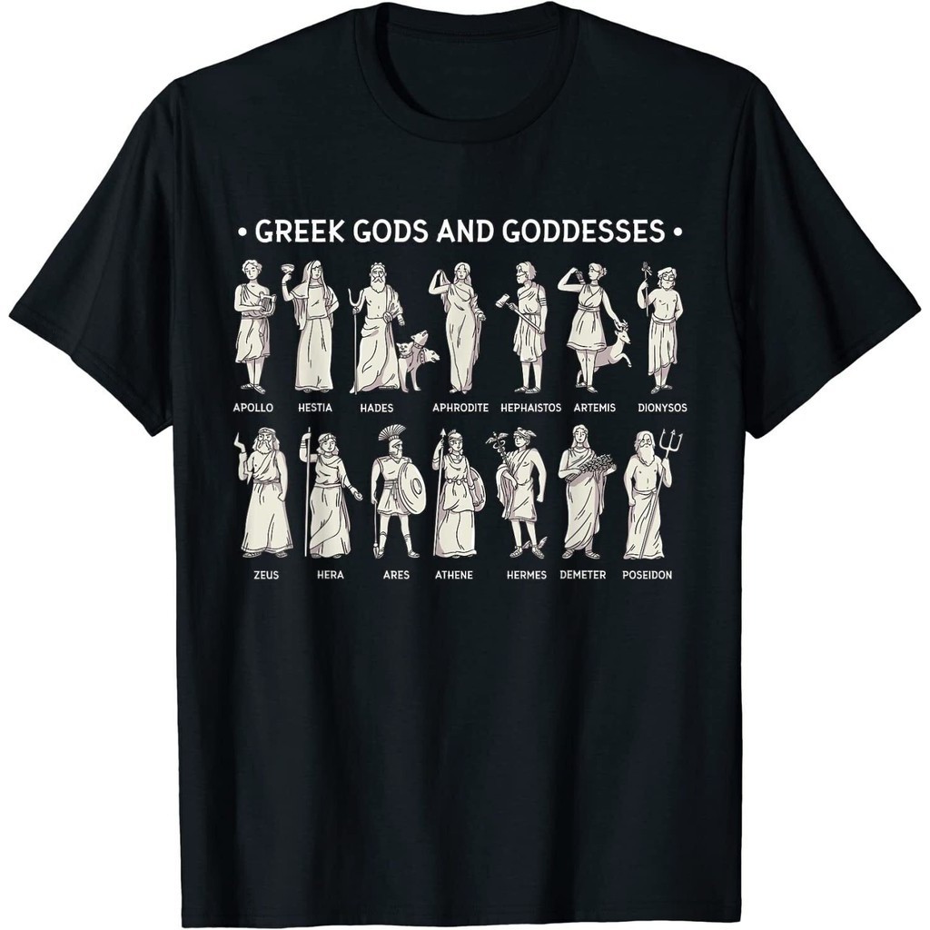 Greek Gods And Goddesses Ancient Greece Mythology T-Shirt | Shopee ...