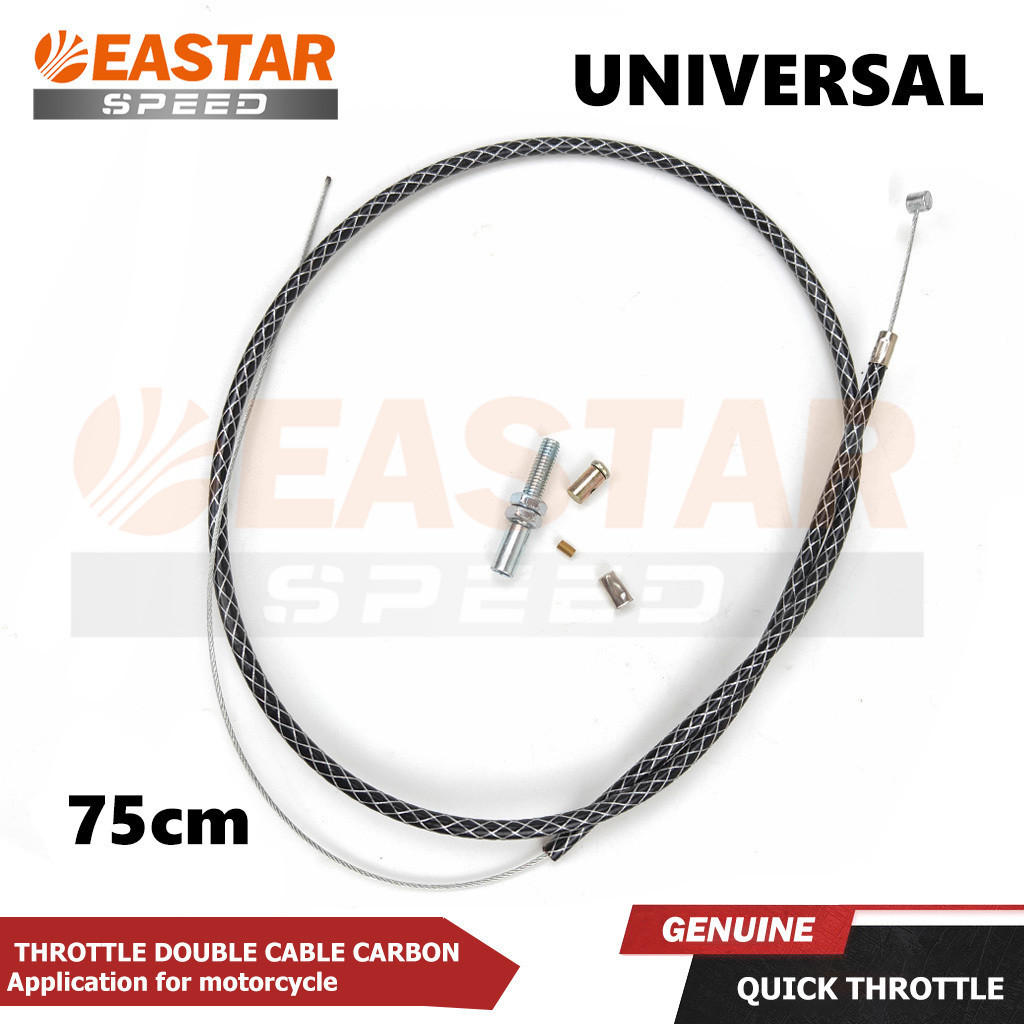 (out of stock) 75cm Racing Throttle Cable CARBON Univasal RBB | Shopee ...