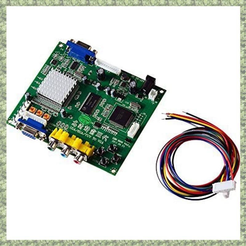 (K T) Arcade Game RGB/CGA/ to VGA HD Game Video Output Converter Board ...