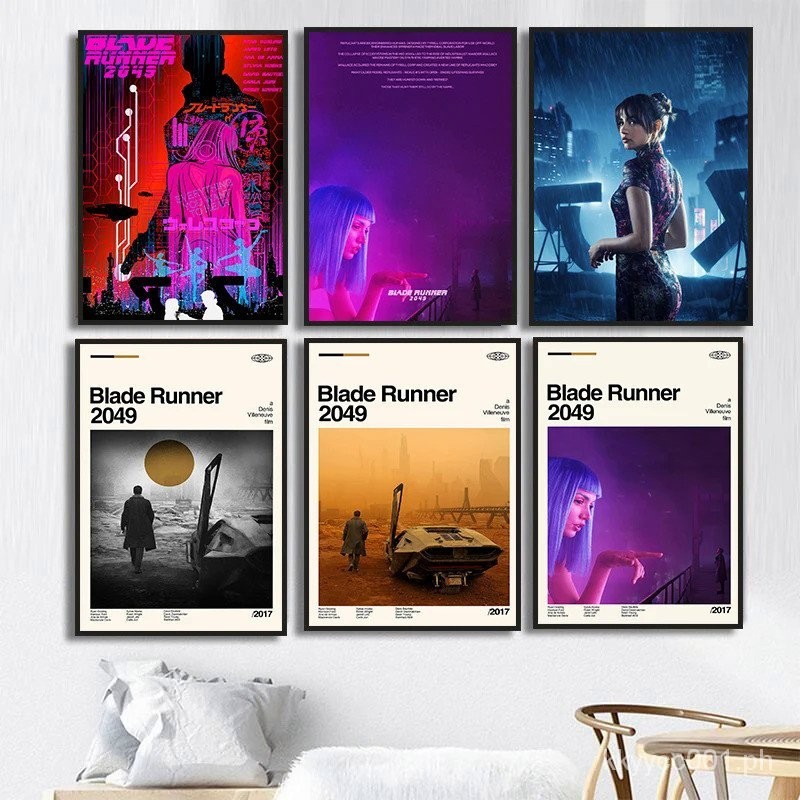Blade Runner 2049 Poster Classic Sci-fi Movie Retro Quality Canvas ...
