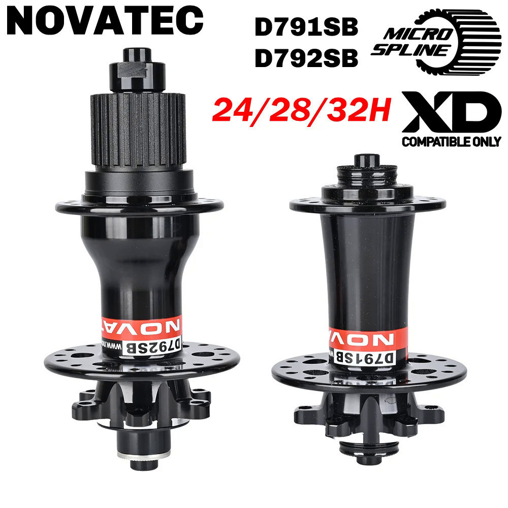 Novatec D791SB D792SB MTB Road Bicycle Hub 24/28/32 Holes Micro Spline ...