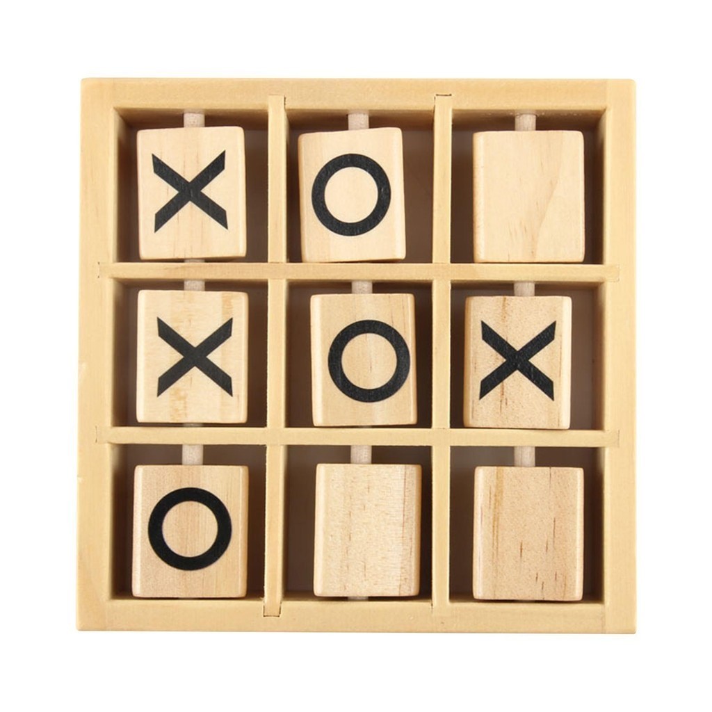 Wooden XO OX Game Family Game Wooden Tac Toe Board Party Favors Travel ...