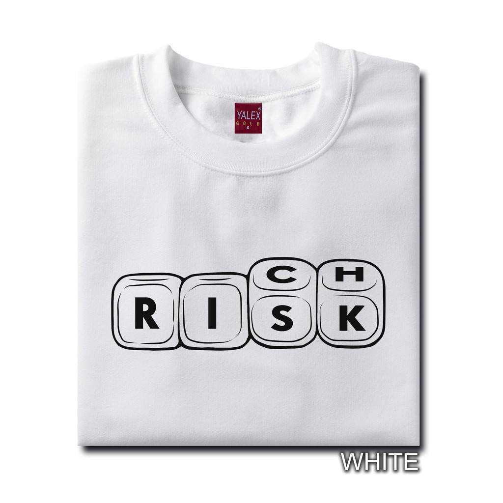 RISK RICH MINIMALIST UNISEX PLAIN TSHIRT COTTON | Shopee Philippines