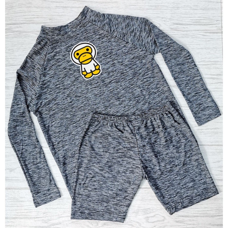 NEW GRAY KIDS TERNO RASH GUARD and SHORTS (Gray/Acid Gray) Unisex ...