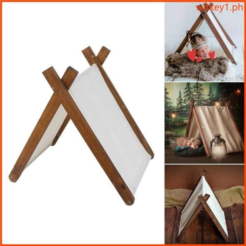 WIT Retro Wood Tent Props Multipurpose Newborns Baby Tent Full Moon ...