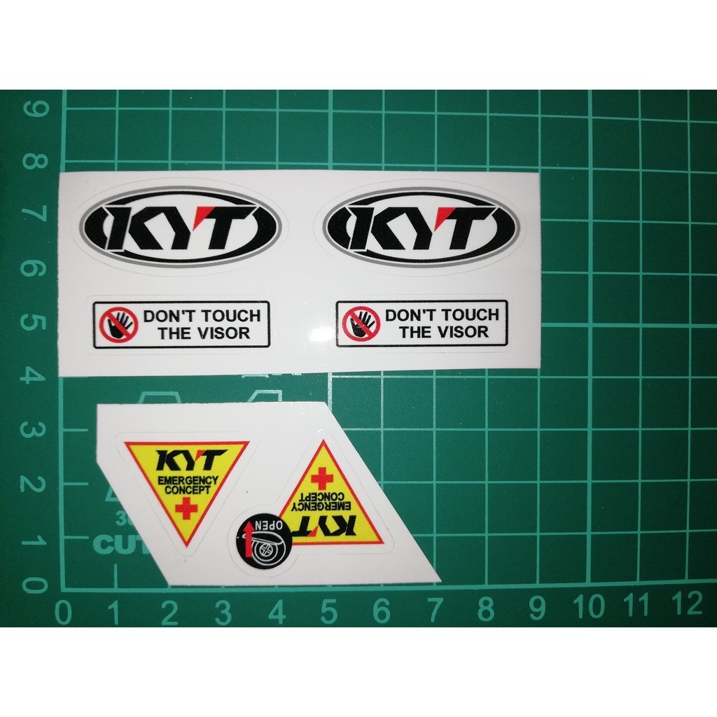 Sticker Visor KYT Helmet KYT Motor | Shopee Philippines