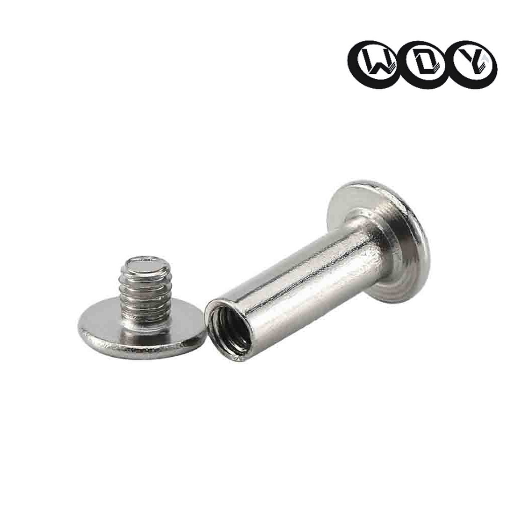 304 Stainless Steel Child-Mother Rivets Cross Pair Lock Album Ledger ...