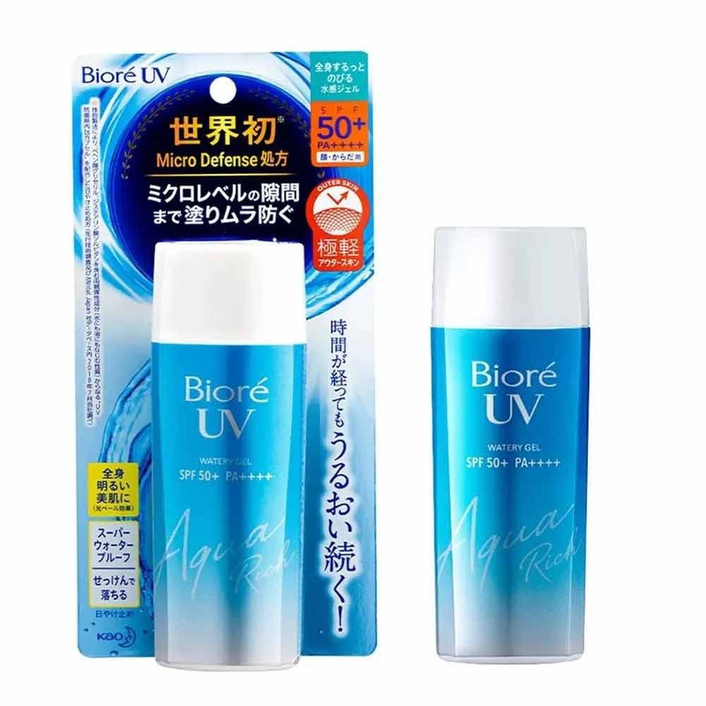 Biore UV Aqua Rich Watery Gel Sunscreen SPF 50+ 90ml Broad Spectrum Sun ...