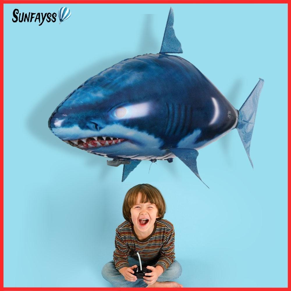 [Sunfayss.ph] Remote Control Shark Toys Infrared RC Electric Flying Air ...
