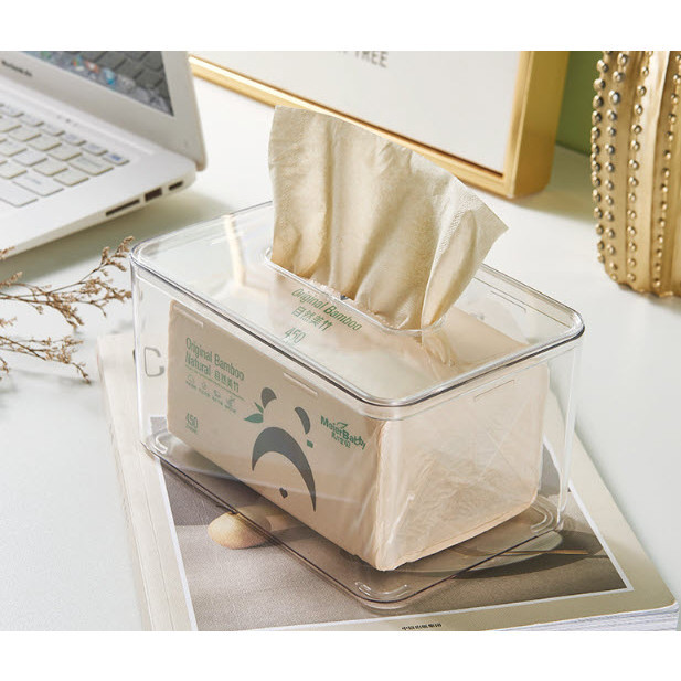 Classy Home Decor Clear Acrylic Tissue Holder Tissue Box Napkin Wipes ...