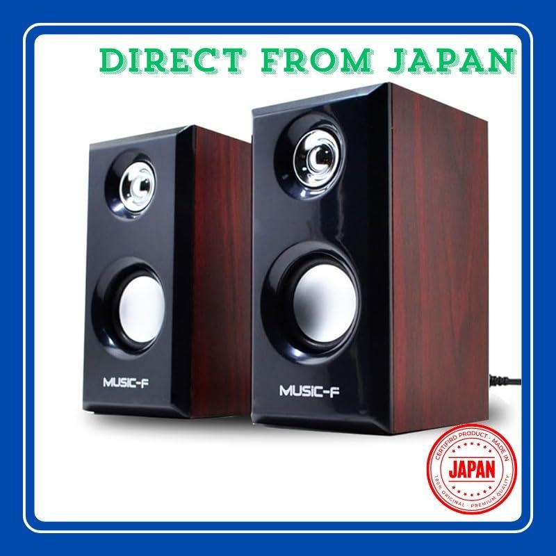 Wooden Speakers PC Speakers USB TV Wired Monitor Gaming Speakers PC ...