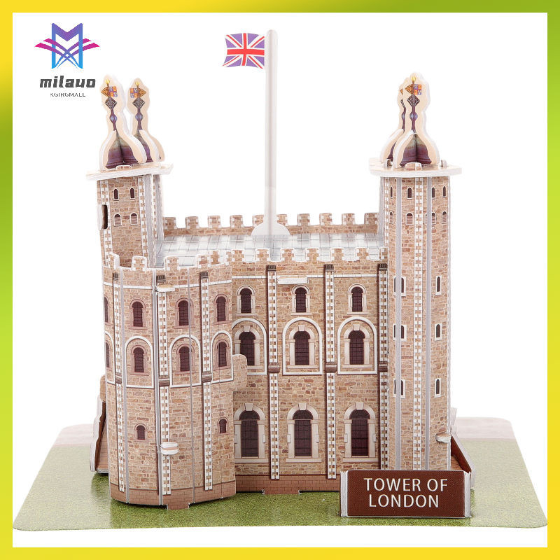 Kids Educational Puzzle Architecture 3D Plaything Paper Tower of London ...