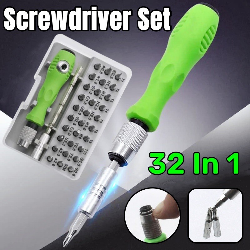 32 In 1 Precision Screwdriver Set Mini Screwdriver Bits Portable Screw ...