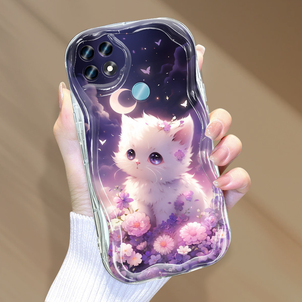 OPPO A15 A15S For Hp Casing Phone Case Cesing Soft Cover Flower Cute ...