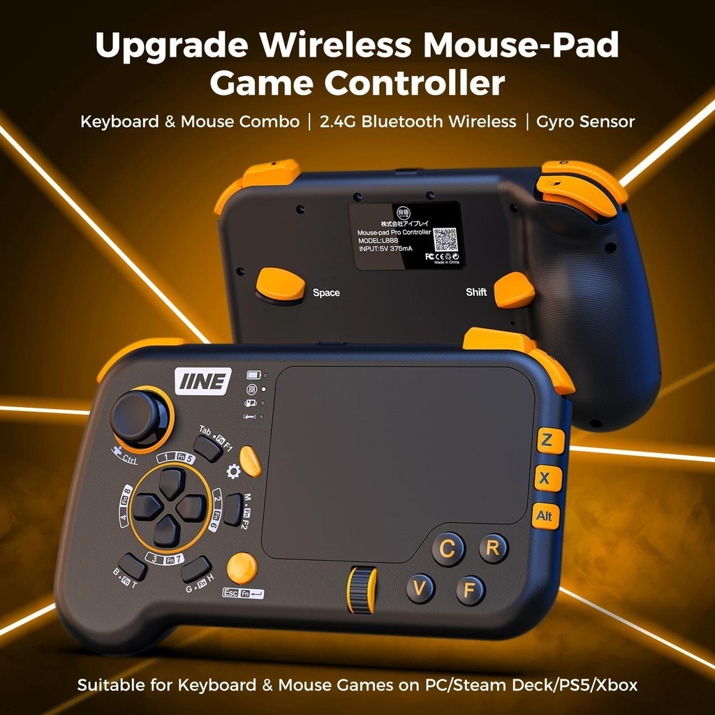 Ungrade Wireless Mouse-Pad Controller As Keyboard and Mouse Combo Set ...
