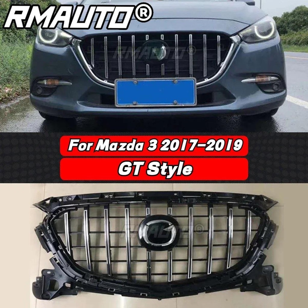 For Mazda 3 Axela 2017-2019 GT Style Racing Grill Front Bumper Grille ...