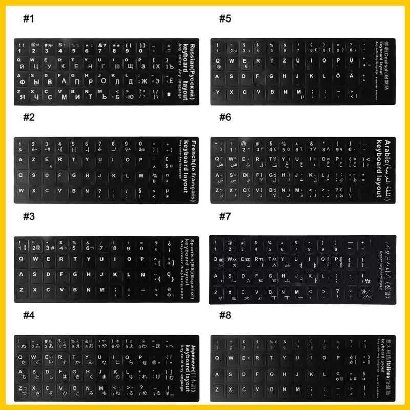Fir Russian Arabic Korean Italian German and More Keyboard Stickers ...