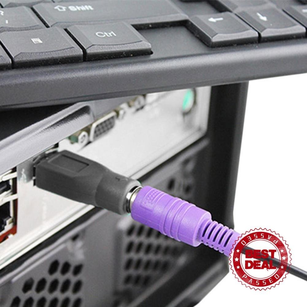 Usb Male To 6pin Female Keyboard Mouse Adapter Black Usb To Ps2 ...