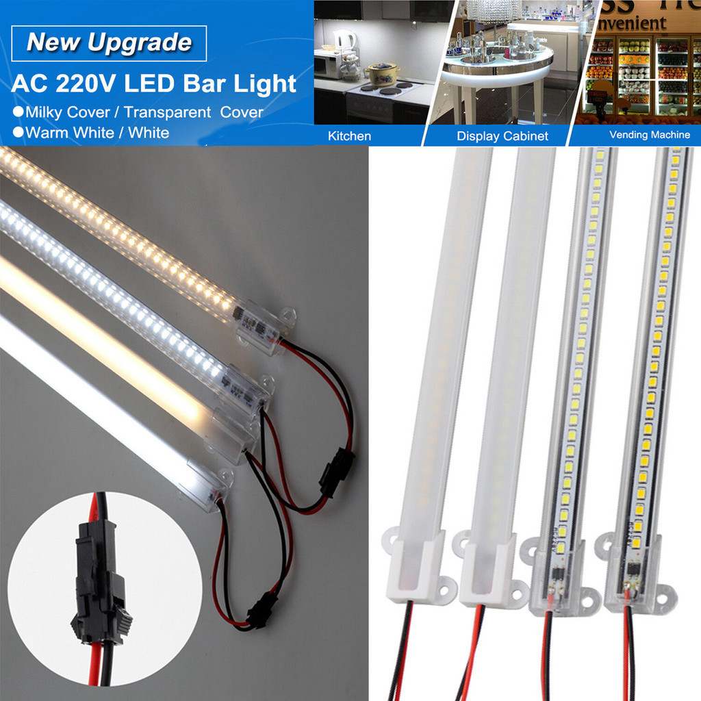 30/40/50/60cm 220V 240V LED Rigid Flood Light Strip Fluorescent Tubes ...