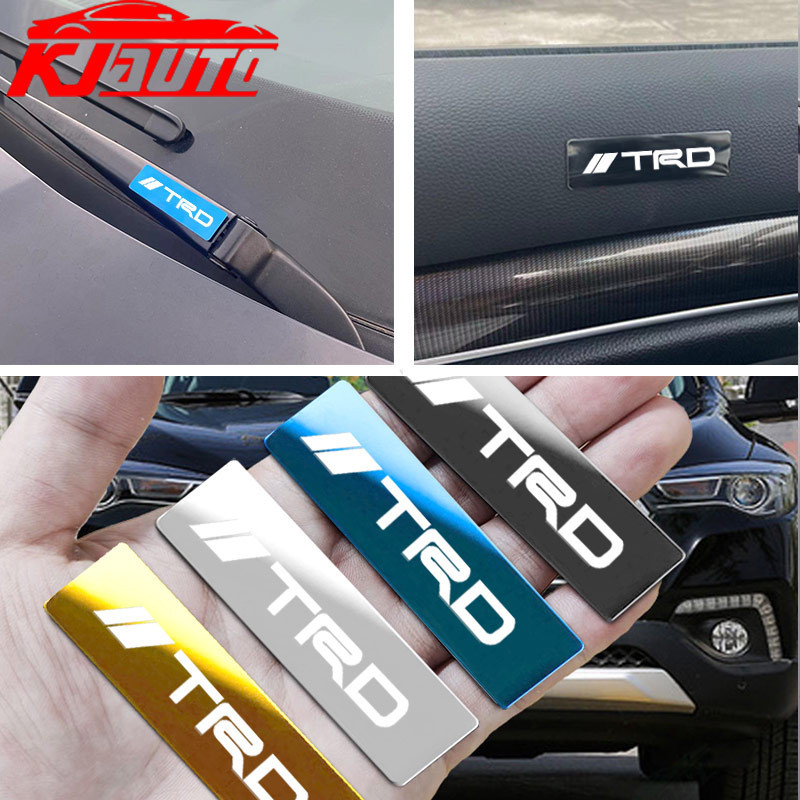 TRD Car Body Fender Side Metal Emblem Sticker Auto Window Decorative ...