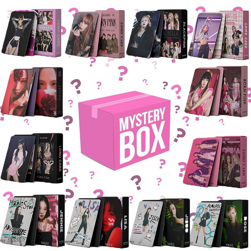 Blind box 5 boxes 275pcs Lomo Cards Photocards Lisa Jisoo Rose Jennie ...