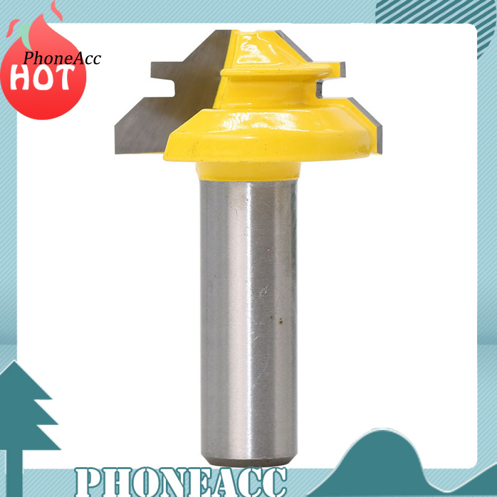45 Degree Lock Miter Router Bit Woodworking Tenon Milling Cutter Tool ...