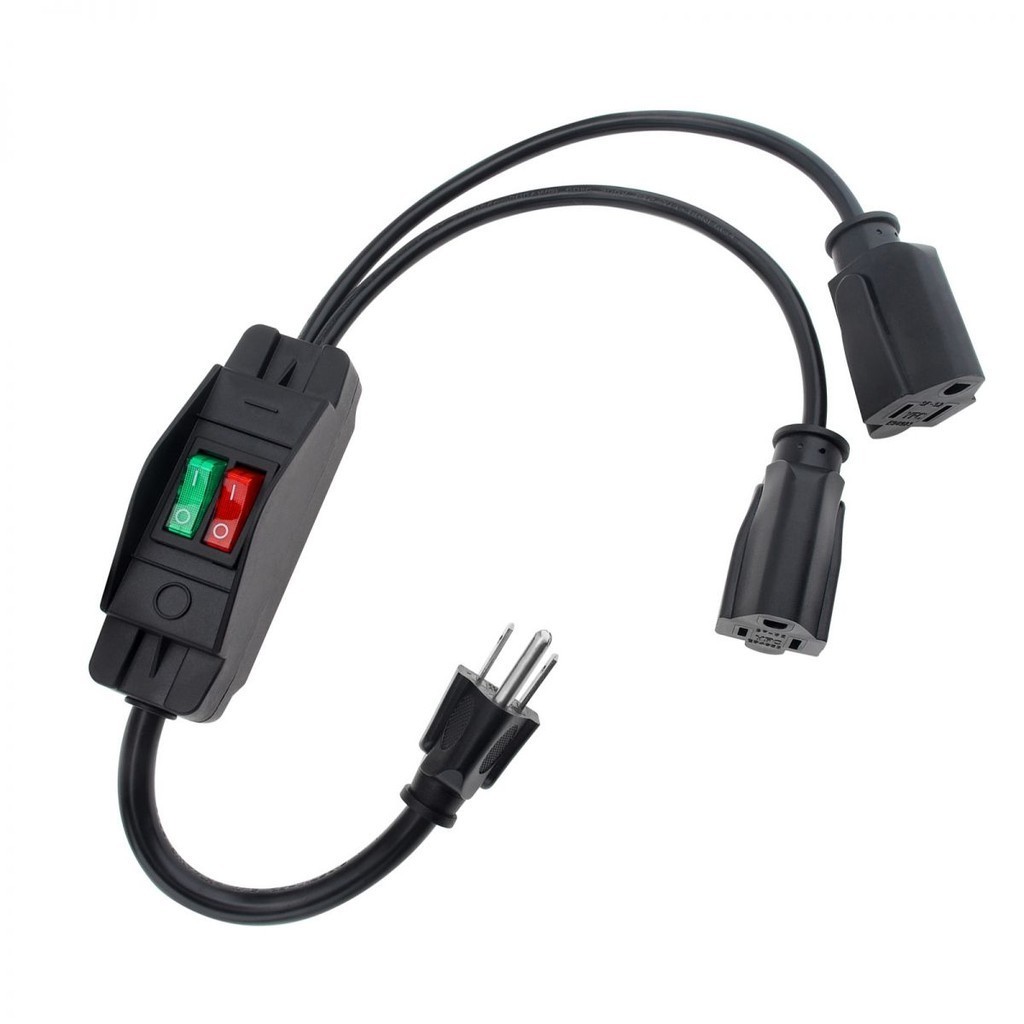 2 Way Extension Cord On/Off Switch 3 Prongs Outdoor Extension Cord ...