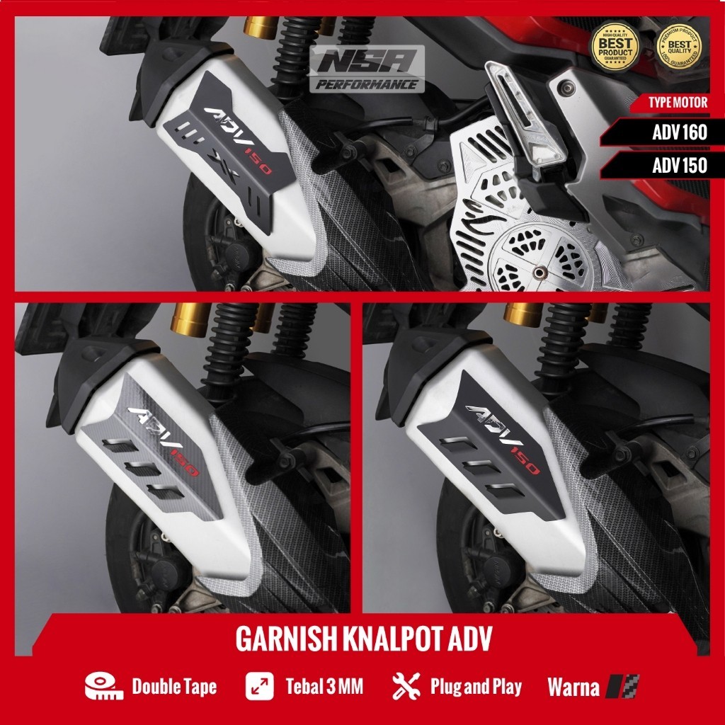 Nsa COVER GARNISH EXHAUST ADV 150/160 Garnishes Exhaust ADV 150/160 ...