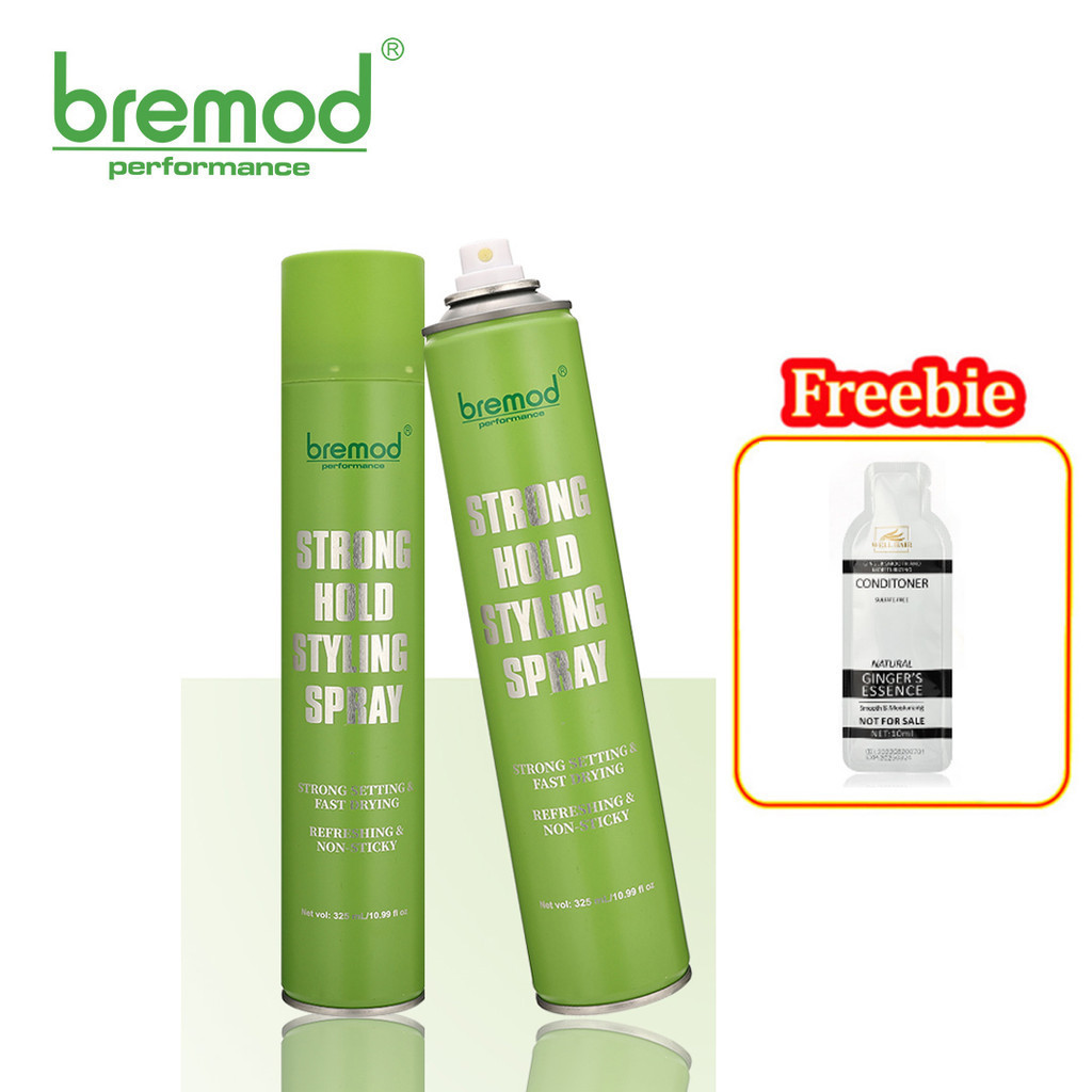 Bremod Hair Spraynet 325ml Strong Hold Daily or Salon Barber Use ...