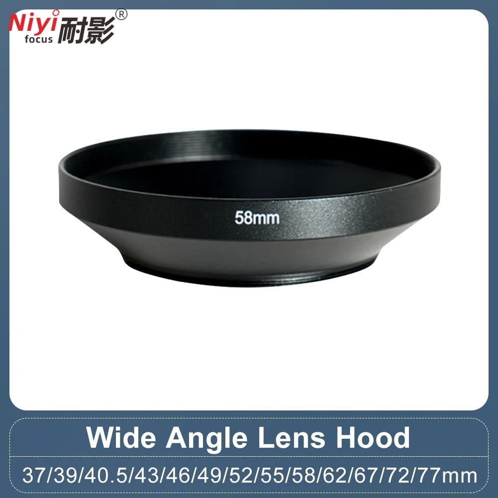 Camera Lens Hood Wide Angle Hood 37 39mm 40.5mm 43mm 46mm 49mm 52mm 55mm 58mm 62mm 67mm 72 ...