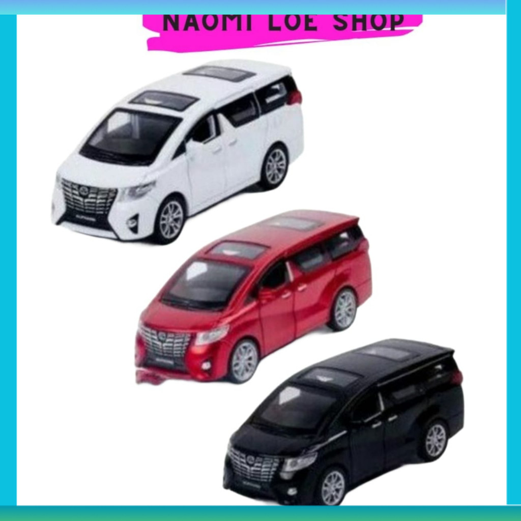 Diecast Car Toyota Alphard 1:32 Scale Miniature Toy Car Display ...