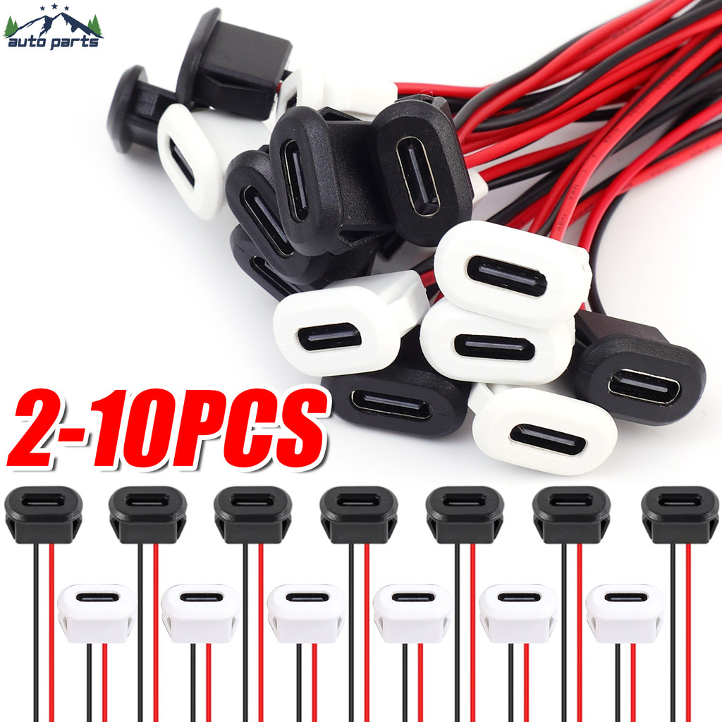 2-10Pcs USB-C Charger Plug Socket - 3A Fast Charging Socket Interface ...