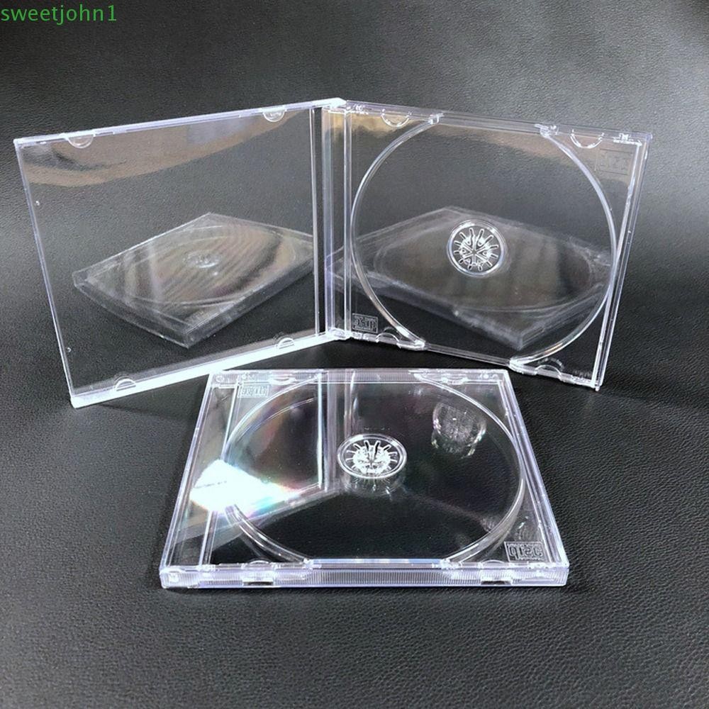 SWEETJOHN CD Protective Case, Translucency Anti-scratch Disc CD Box ...