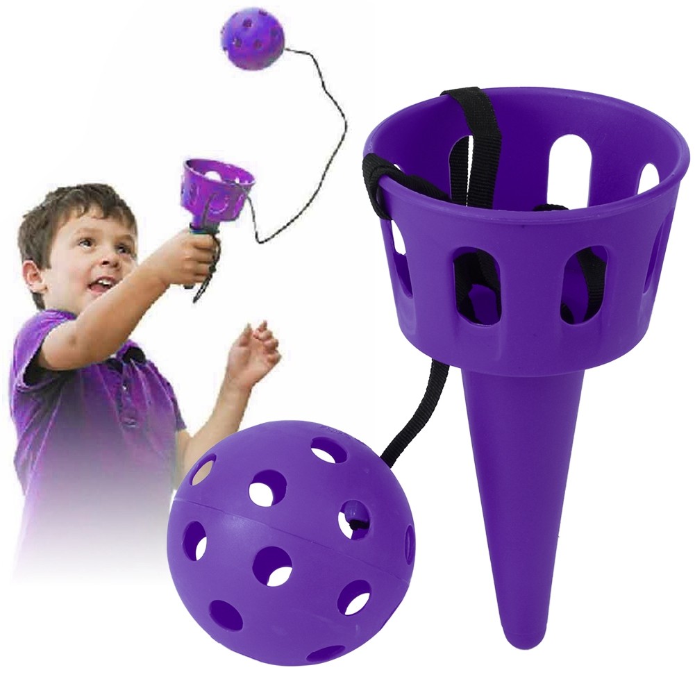 Nearbeauty ZAICOLER Scoop Ball Set Plastic Kids Training Catch Game ...