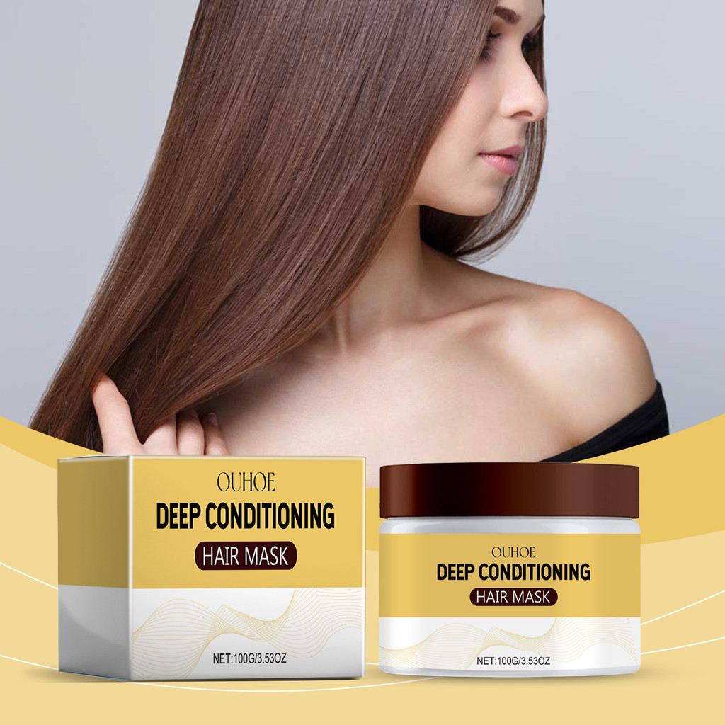 OUHOE Collagen Hair Mask Nourishing Hair Repair Smooth Hydrating Shiny ...