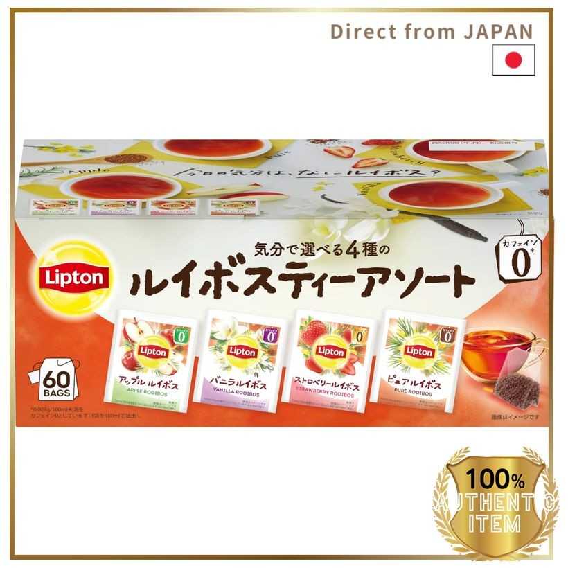 Lipton Rooibos Tea Assortment 60 Bags - Herbal tea variety pack ...