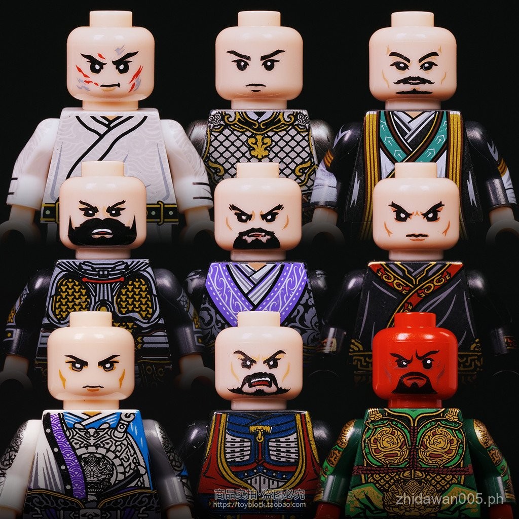 Three Kingdoms Building Blocks Doll Body Lv Bu Zhao Yun Five Tiger Generals Guan Yu Ma Chao Liu ...