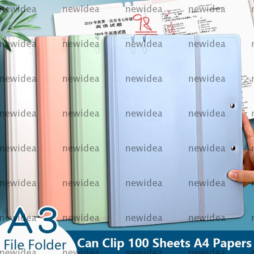 NEWIDEA Exam Paper Storage Clip, Multifunction Strap Design A3 File ...