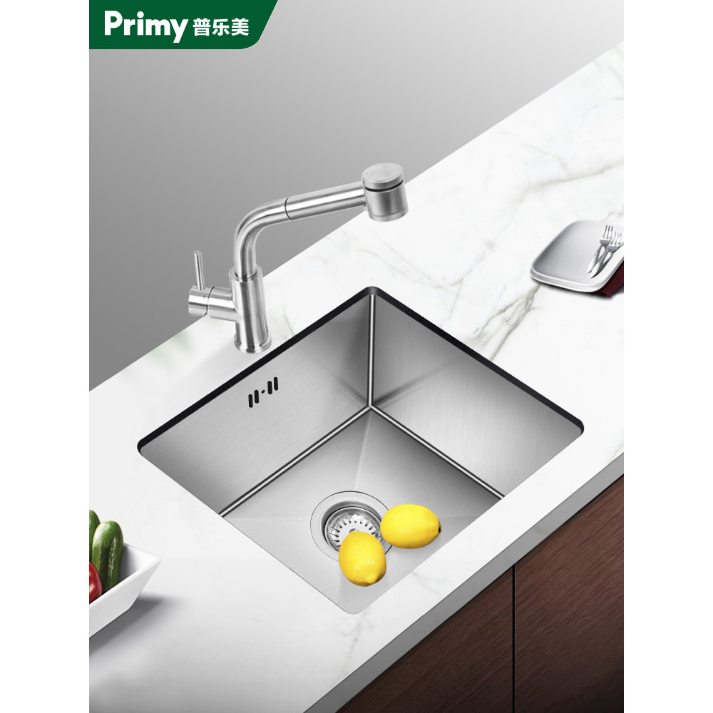 Promei Sink Small Single Bowl304Stainless Steel Sink Undermount Basin ...