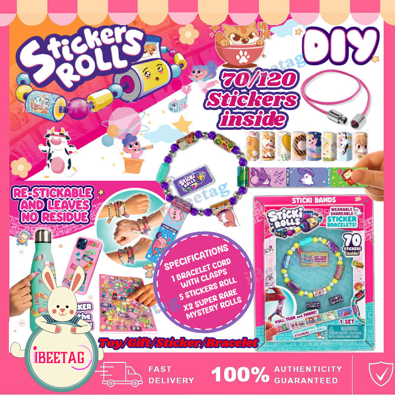 STICKI Rolls Sticki Bands - Wearable & Shareable Sticker Bracelet ...