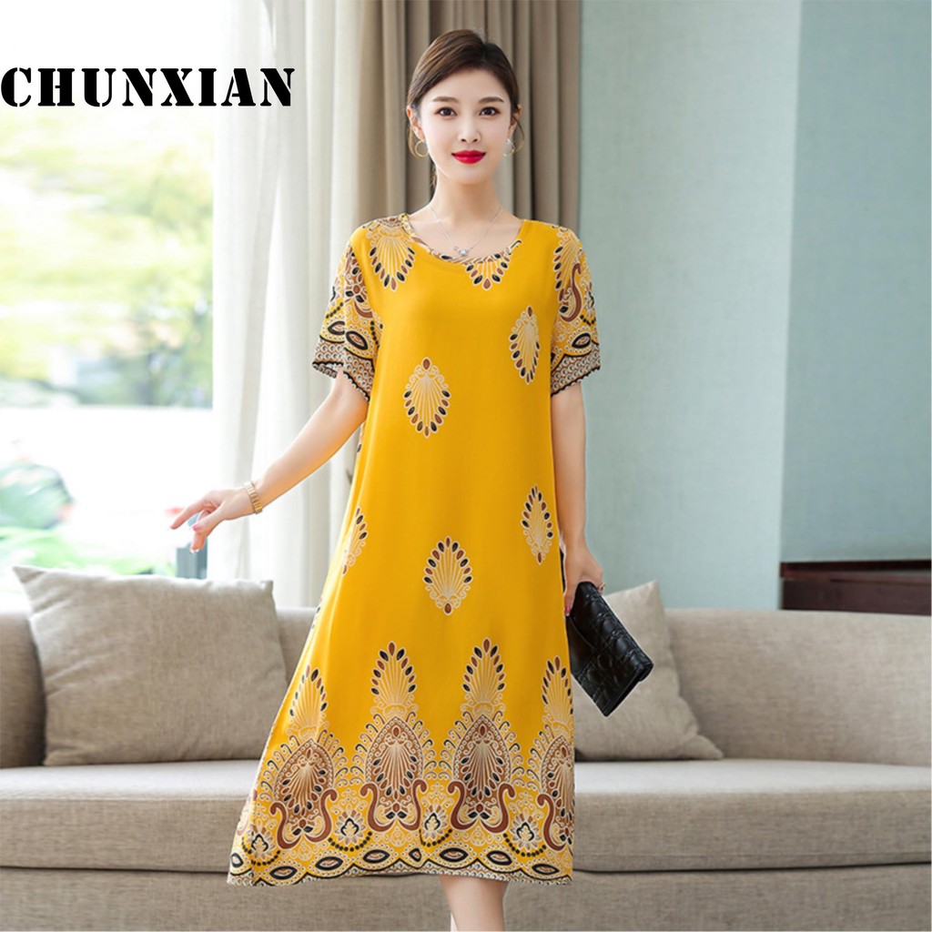 ready stock 2XL-5XL Batik Daster Duster Pambahay Plus Size Chalice ...