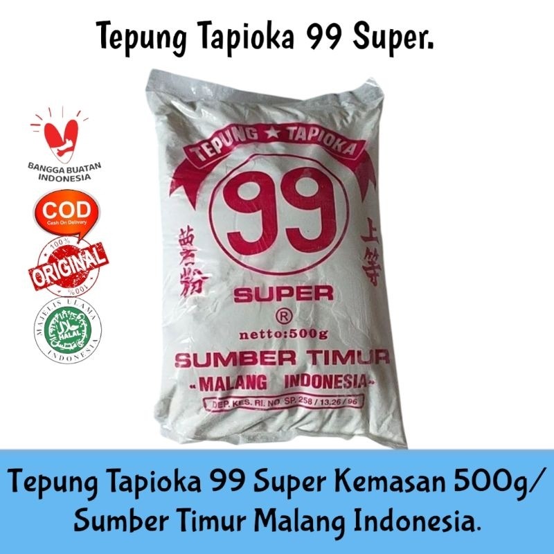 Tapioca Flour 99 Super Packaging 500g | Shopee Philippines