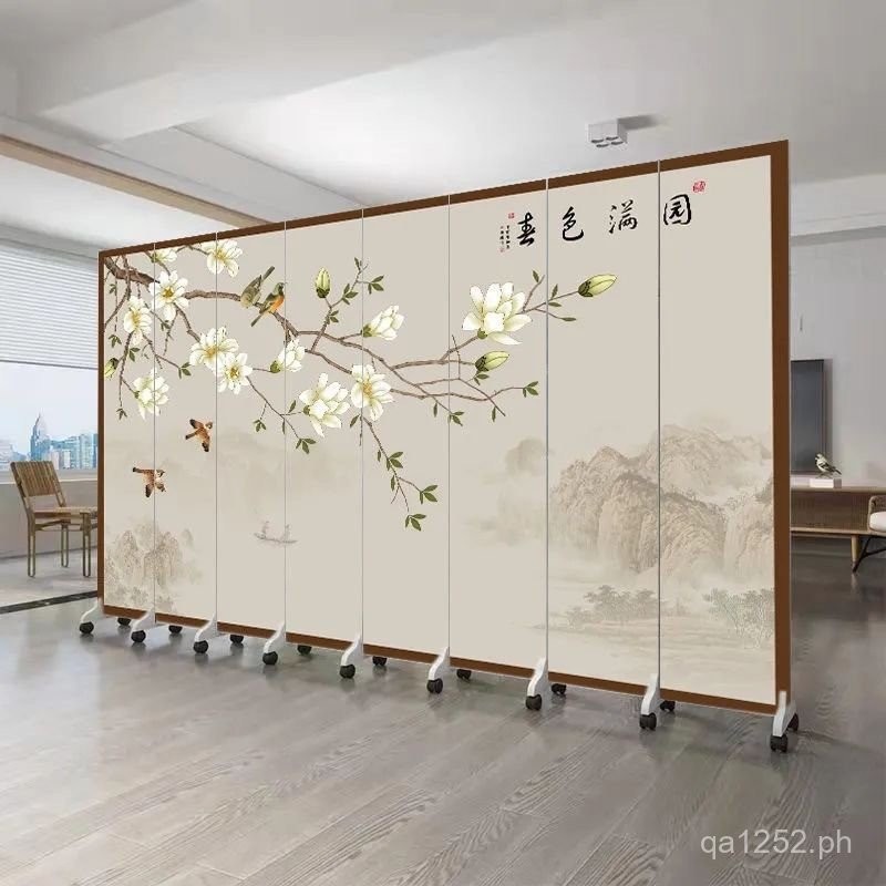 Movable Antique Office Screen Living Room Bedroom Folding Wall Screen ...